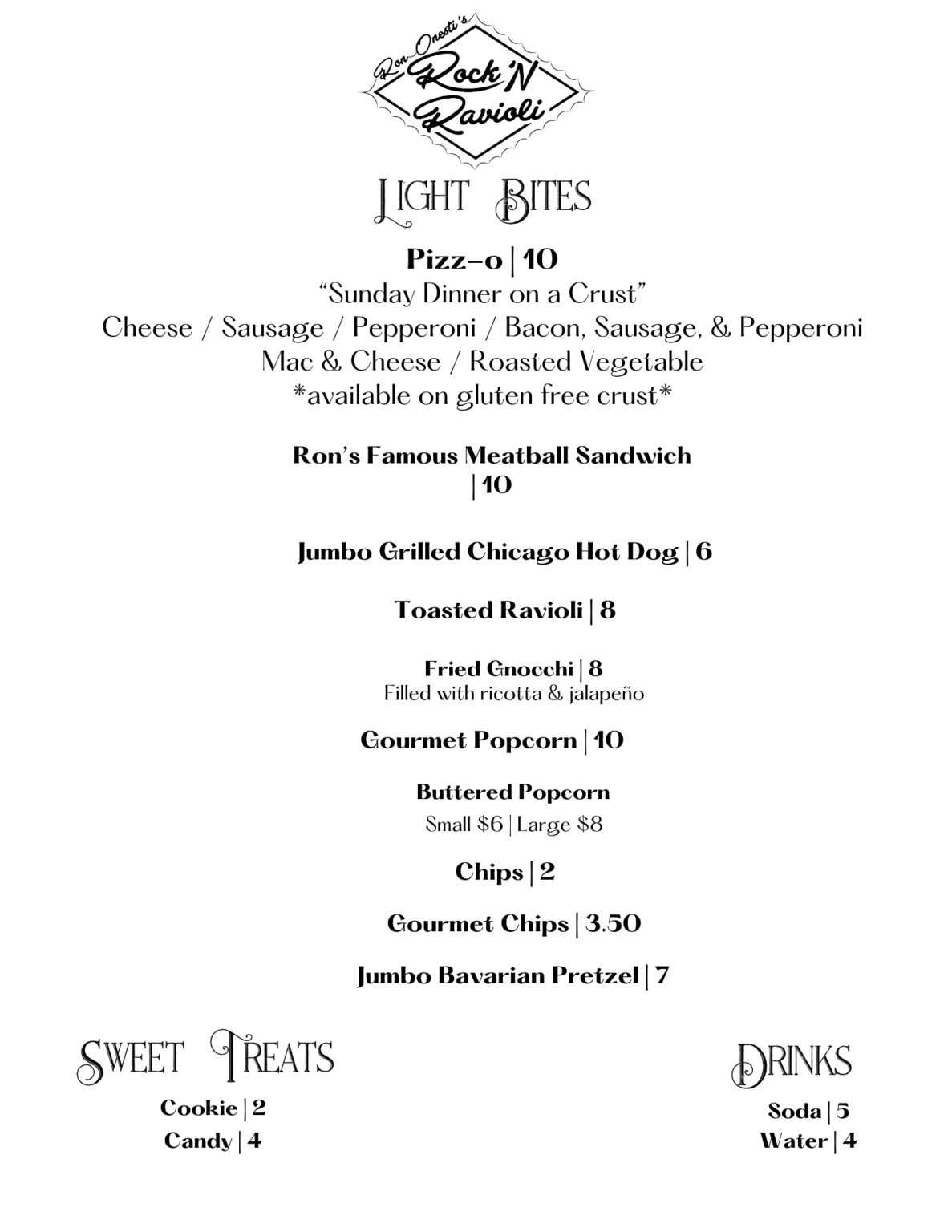 Rock 'N Ravioli - Onesti Entertainment