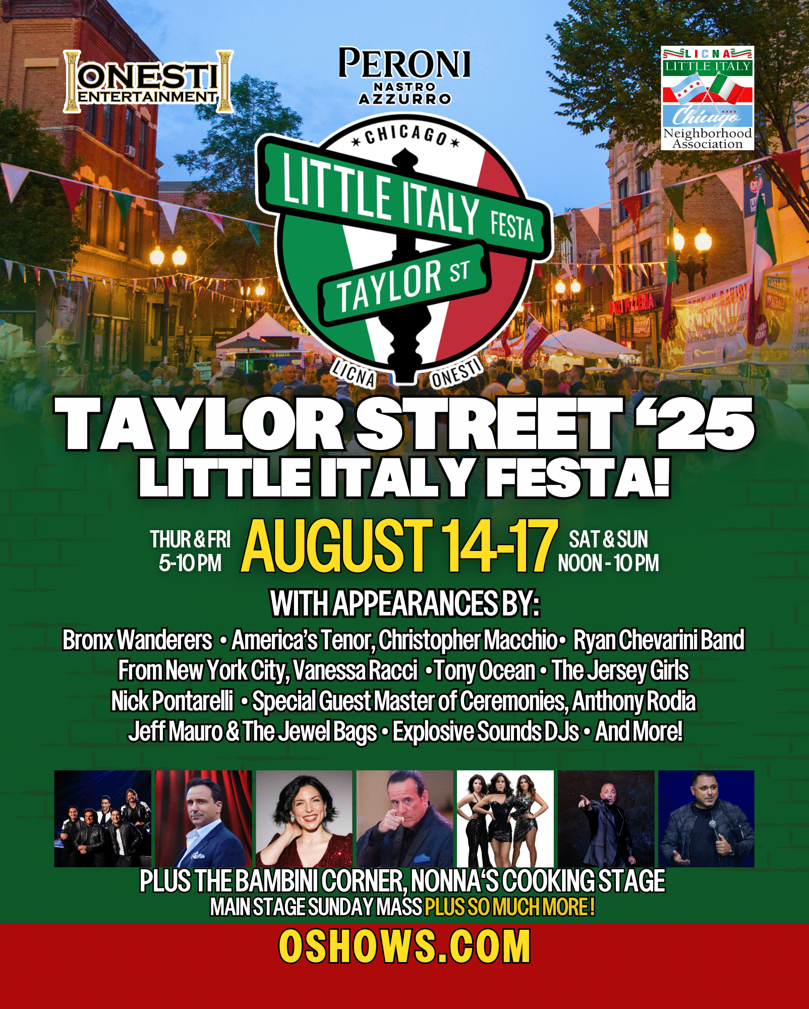 Taylor Street Festival Chicago | Onesti Entertainment